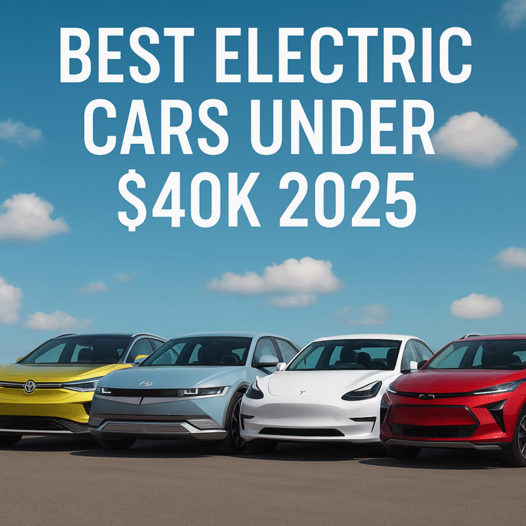 Best Electric Cars Under 40k 2025: Top 5 Affordable EVs